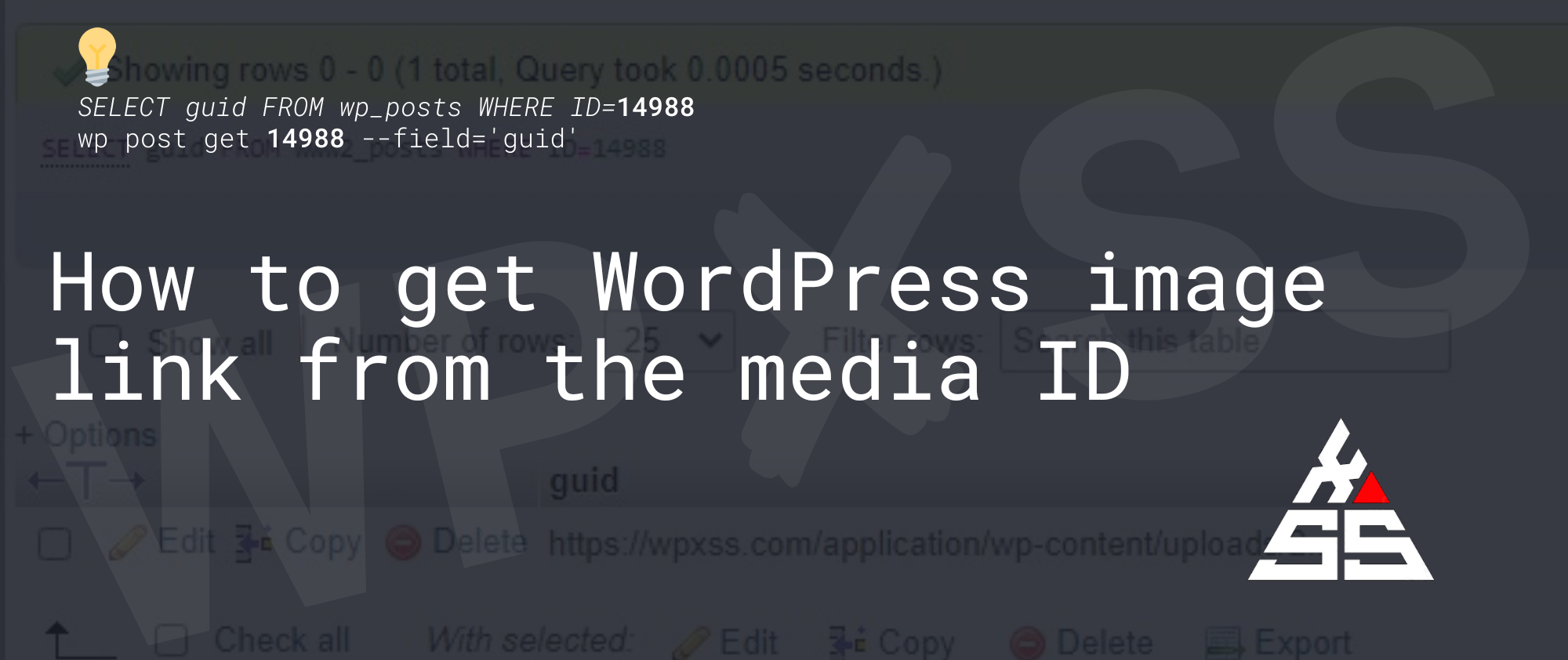 How To Get WordPress Image Link From The Media ID WpXSS