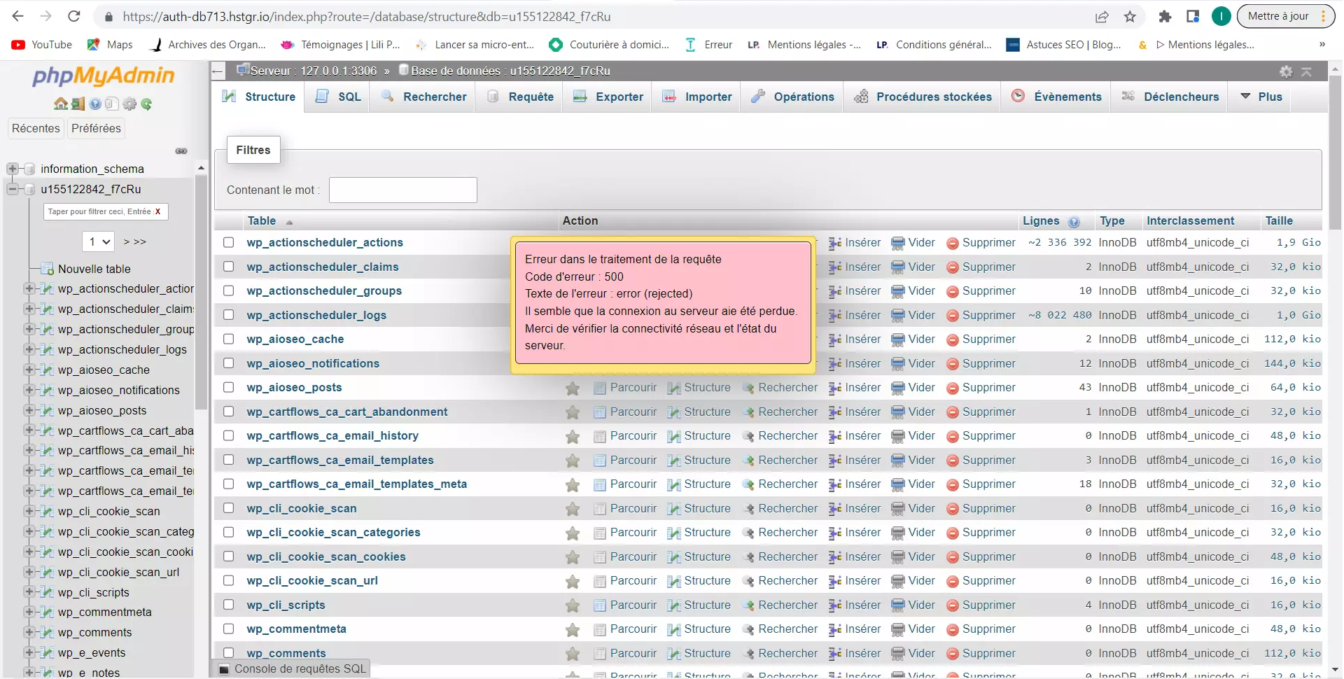 Wordpress Database Error Table Dbwpoptions Is Marked As Crashed And Should Be Repaired ️